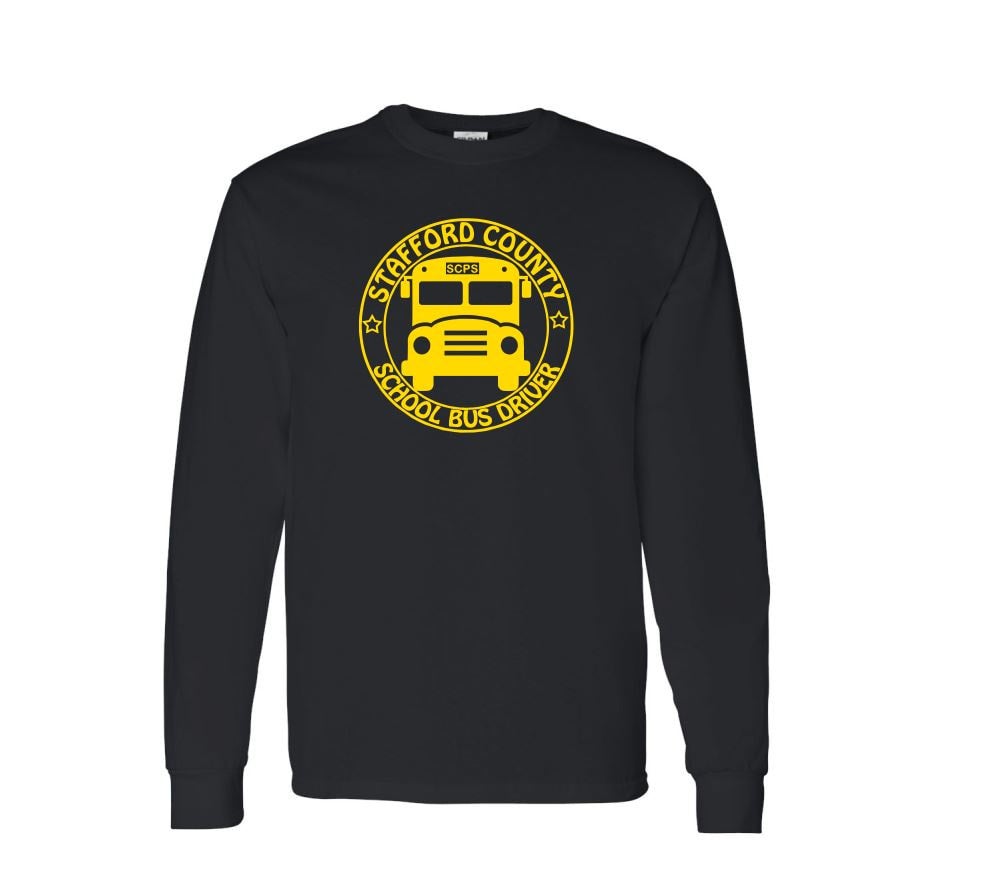 Black Long Sleeve BUS DRIVER Shirt | Aloha Design & Tee